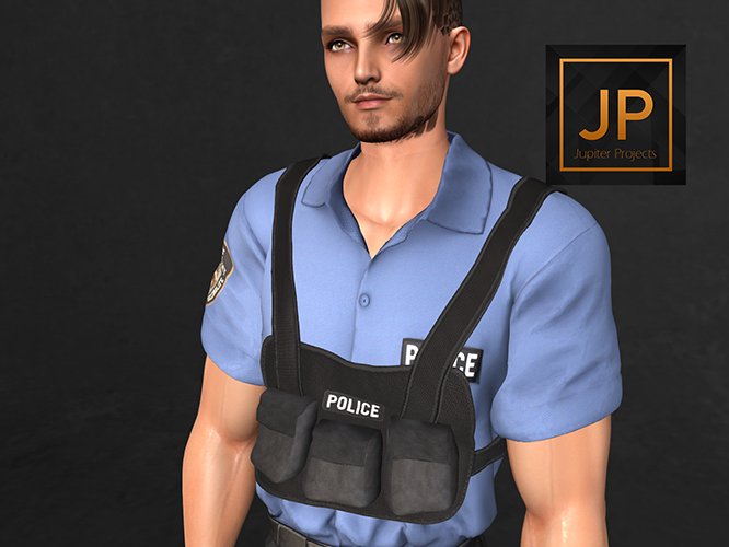 Second Life Marketplace - 03.[Since1975] Freeze! Police - Vest